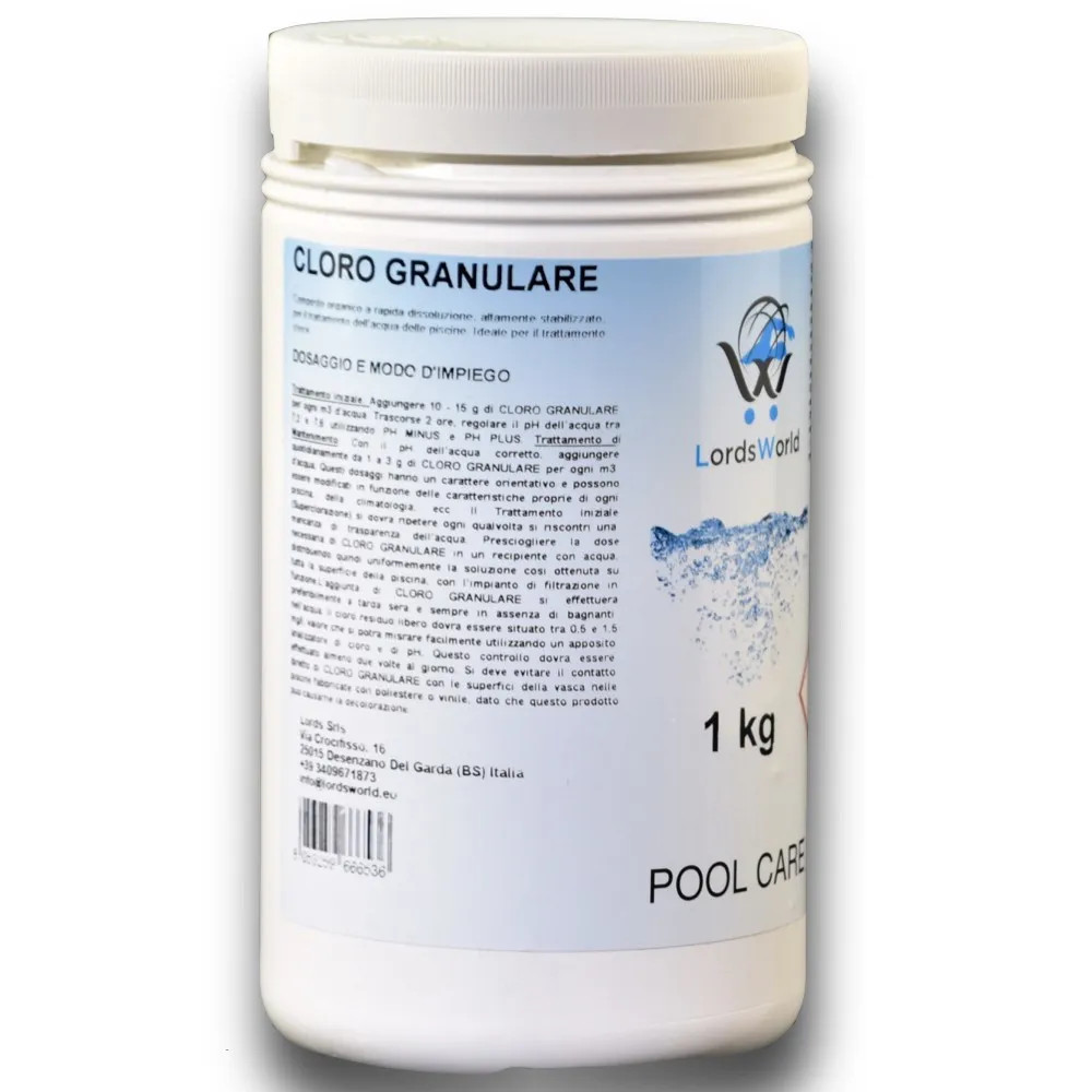 56% Dicloro Shock Granular Chlorine for Pools - LordsWorld