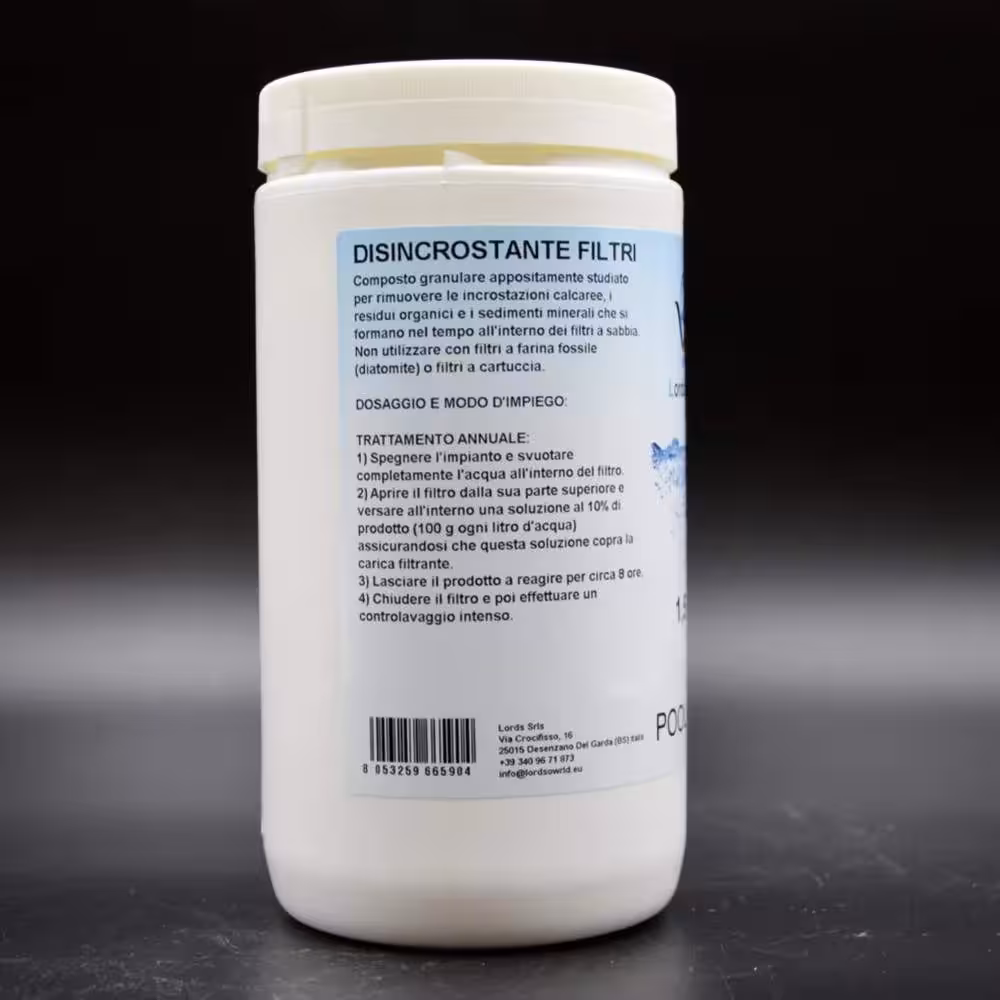 Granular Descaler 1.5 Kg For Pool Sand Filters LordsWorld